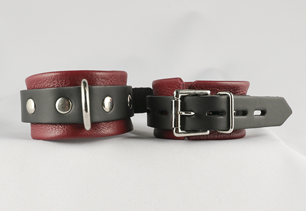 Cherry Kink Cuffs Aslan Leather